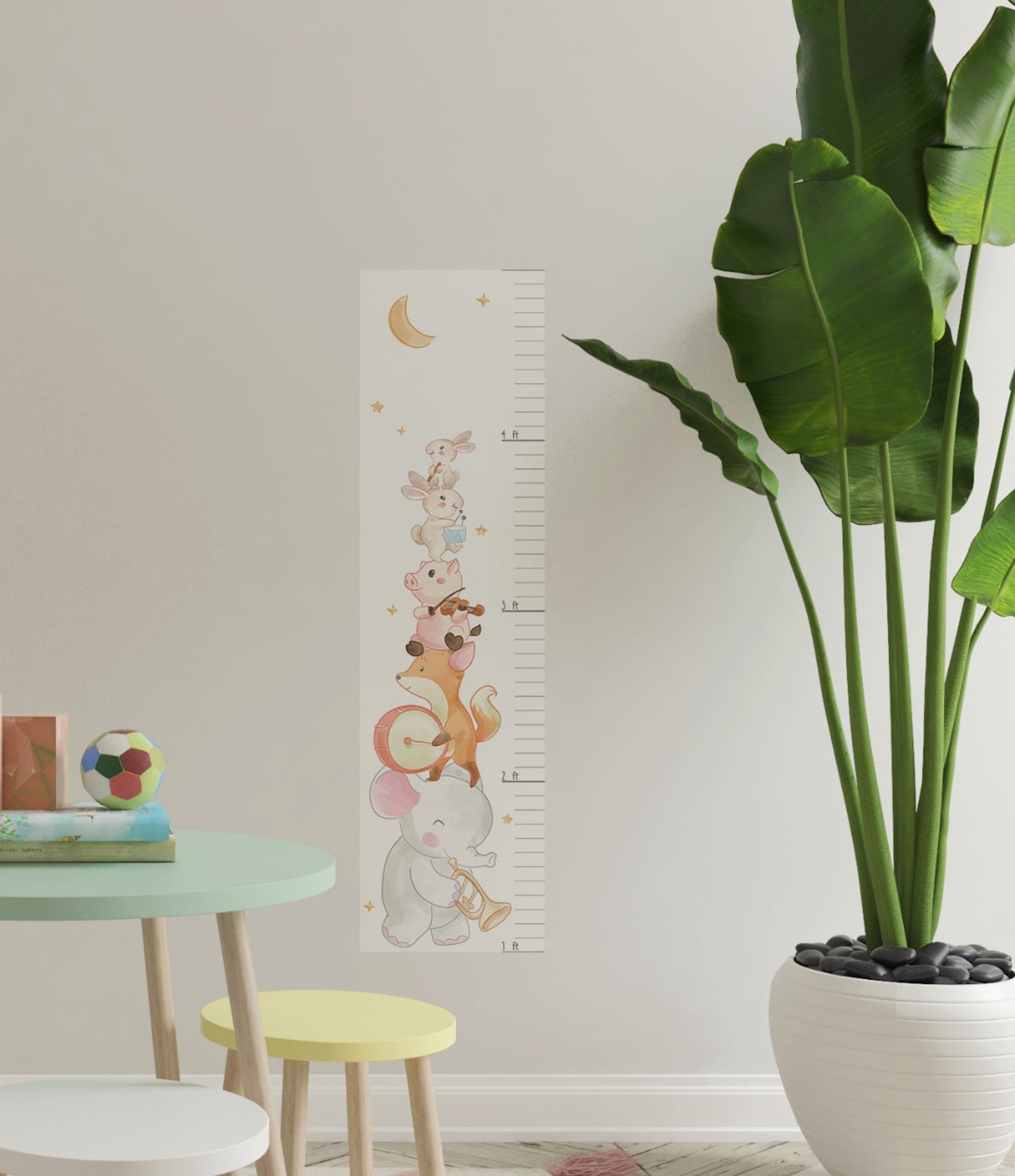 Reusable Looney Tunes Height Chart Sticker – WallPaperScissor